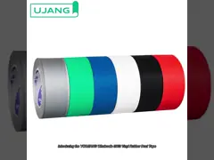 China Wholesale 3903 Vinyl Rubber Tape Duct Tape Color Coded Tape Roll for sale