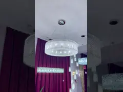 China Project Installation Lighting Solutions 5000K Color Temperature Art Streamer Chandelier For Hotel Lobby Banquet Hall for sale