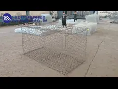 China Retaining Wall PVC Woven Stone Basket 2x1x1 Gabion Box With 4-6mm Wire Diameter KN 2025 Durable Galvanized for sale