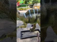 Head Rotation Life Size Animatronic Dinosaurs Simulation Hadrosauridae