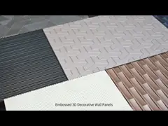 Modern Design MDF Base 3D Decorative Wall Tiles Interior Panels FSC CE Approved