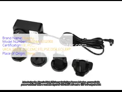 US/EU/UK/AU Type de prise Dc 12v 2a Adaptateur d'alimentation Voltage de sortie 24W 100-240V Entrée CA