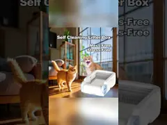 Odor Absorption Waterproof Smart Pet Litter Box Machine Self Cleaning For Cat