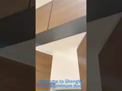Wood Finished Aluminum Door