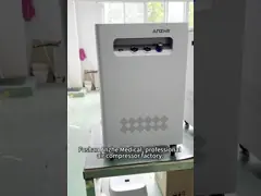 China Oil Free Silent Type Air Compressor for Dental Mobile Air Compressor With Sound Proof Cabinet 550W Dental Vacuum Pump for sale