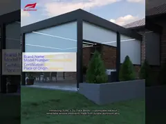 Customizable Blackout Retractable Window Treatments with Side Track made from Aluminium Alloy Material
