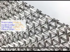 SS316 Natural Colour Weave Mesh Decorative Wire Mesh Panel For Architectural Woven Wire Mesh With Corrosion Resistance