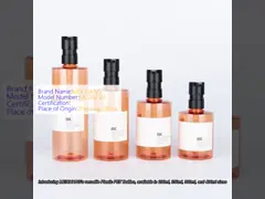 200ml 250ml 300ml 400ml Plastic PET Bottle Shampoo Bottle Round Bottle With Lotion Pump