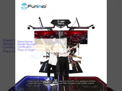 스탠드업 플라이트 VR 시뮬레이터 0.8kw 전원 및 조이스틱 컨트롤을 갖춘 실내 어드벤처