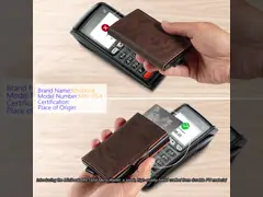 10cm*6.6CM*1.5CM Mens Wallet Carbon Fiber RFID Blocking Bifold with ID Window OEM/ODM