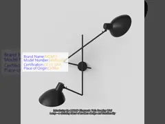 Modern Novel Design Factory Custom Cinquanta Twin Reading Wall Lamp