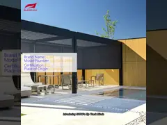 Aluminium Alloy Side Track Window Covering Zip Track Blinds for Residential Or Commercial