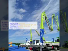 Robust Structure 3 Axles Concrete Boom Pump Truck Zoomlion 50m With Sitrak Chassis