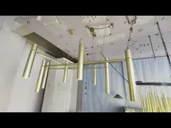 Hotel Hollow Glass Chandelier Pipe Villa Market Club Loft Stairs Lamps Light Projects Light Custom V