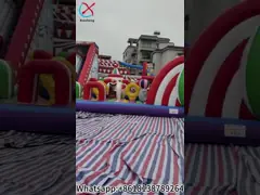 China Customized Huge Circus Inflatable Fun City Inflatable Bouncy House Slide Castle for sale