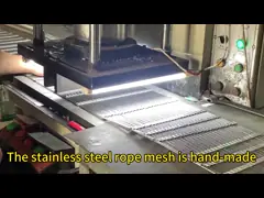 China Diamond Hole  Stainless Steel Cable Netting SS 316 For Aviary Mesh Bird Net Zoo Mesh for sale