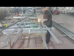 Frame tube is being welded