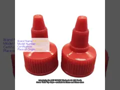 Wholesale 24 410 Plastic Screw Twist Top Caps Clear Plastic Bottle Stopper in 20mm & 28mm Sizes