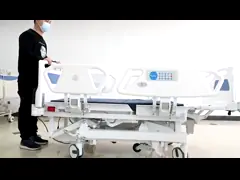 China Intensive Semi Fowler Electric Hospital Bed Medical Care Bed Chair Cot ICU for sale