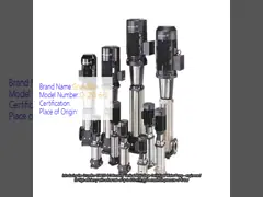 Grundfos Cr 255-6-2 Boosting Vertical Multi-Stage Centrifugal Water Pump