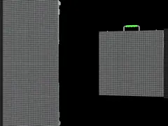 500mm*500mm*68mm Aluminum Cabinet Suits for 250*250mm led screen  module