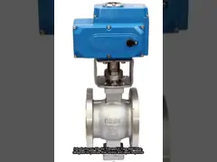China Normal And High Temperature Electric Flanged V-Type Ball Valve For Pressure Applications for sale