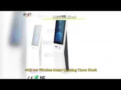 China Wireless Paging Calling Queue Management Ticket Dispenser With Timer Camera Digital Display For Hospital Fastfood Bank for sale