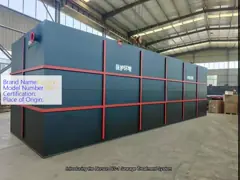 China Secondary Sewage Treatment Efficiently Removes 95-99% Of Pollutants With Disinfection Units for sale