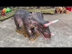 Waterproof Animatronic Triceratops Life Size Animatronic Dinosaur For Amusement Park
