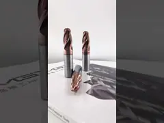 China Premium 20mm 4 Flute Carbide Ball Nose End Mill  Extra Long Life for Steel Titanium Hard Metals for sale