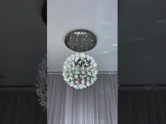 Customised Leaf Shape Pendant Light Creative Personalised Crystal Large Chandelier