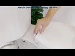 China Polypropylene Material White Bidet Seat Cover G3606 With Double Nozzles And Soft Close for sale