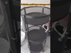 China OEM Vertical 360 Degree Rotating Storage Rack  Floor Standing Rotatable Vegetable Basket for sale