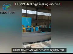 ERW Round Carbon Steel Pipe Making Machine With Worm Adjustment High Precision