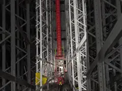 Max 3500kg Pallet Automatic Racking System AS-RS Stacker With Double Column