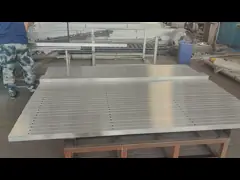 V mesh secutiy fencing post polish before powder coating