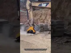 China Mounted Hydraulic Excavator Compactor Vibratory Rammer For Digger Compacting Soil Trenches Embankment for sale