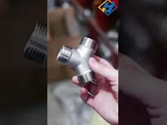 Stainless Steel Tee Industrial Grade Hot Press Tee Chemical Corrosion Resistance 304 316