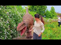 Yellow Adult Dinosaur Costume Realistic Human Control For Dino World