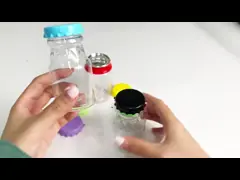 Customizable 90ml & 135ml Plastic PET Food Packaging Jars with Sticker Options