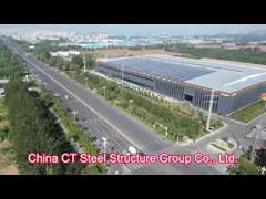 China Tekla Pkpm Auto CAD Design Larger Span Modern Heavy Steel Structure Frame Workshop Garage Hangar for sale