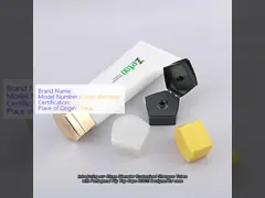 45mm Diameter Customized Shampoo Tubes with Pentagonal Flip Top Caps RG03