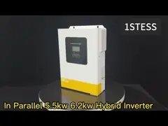 China 6.2KW Single Phase Inverter 48VDC High Voltage MPPT Pure Sine Wave Self Consumption Feed in Function for sale