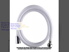 Flexible White PVC Shower Hose Modern Design Style And For Bathroom Accessories