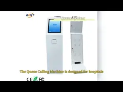China LCD Touch Screen Queue Management System Ticket Dispenser Machine With Multiple Languages Thermal Printing for sale