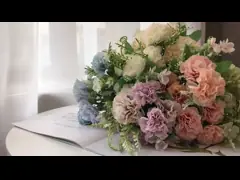 Carnation simulation flower Spring color series Small handle flower Mother's Day fake flower Fresh s