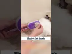 China Detachable Cordless Pet Cleaning Tools Cat Deshedding Brush Battery Powered Waterproof for sale