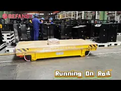 China Hot Selling Metallurgy Pant With Rail Indoor Battery Transfer Cart for sale