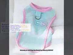 China OEM Anti Allergy Pet Clothing , Antibacterial Fabric Dogs Wearing Clothes for sale