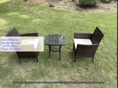 Elegant Design Wholesale Rattan Sofa Waterproof Design Indoor Outdoor Sofa Table Chair Dining Desk Ottoman Furniture Set